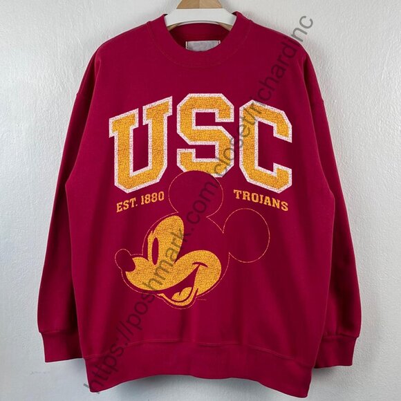 Shirts | Bundle 3 Sweatshirt Usc Trojans Dsney Headshot Mickey Ncaa ...